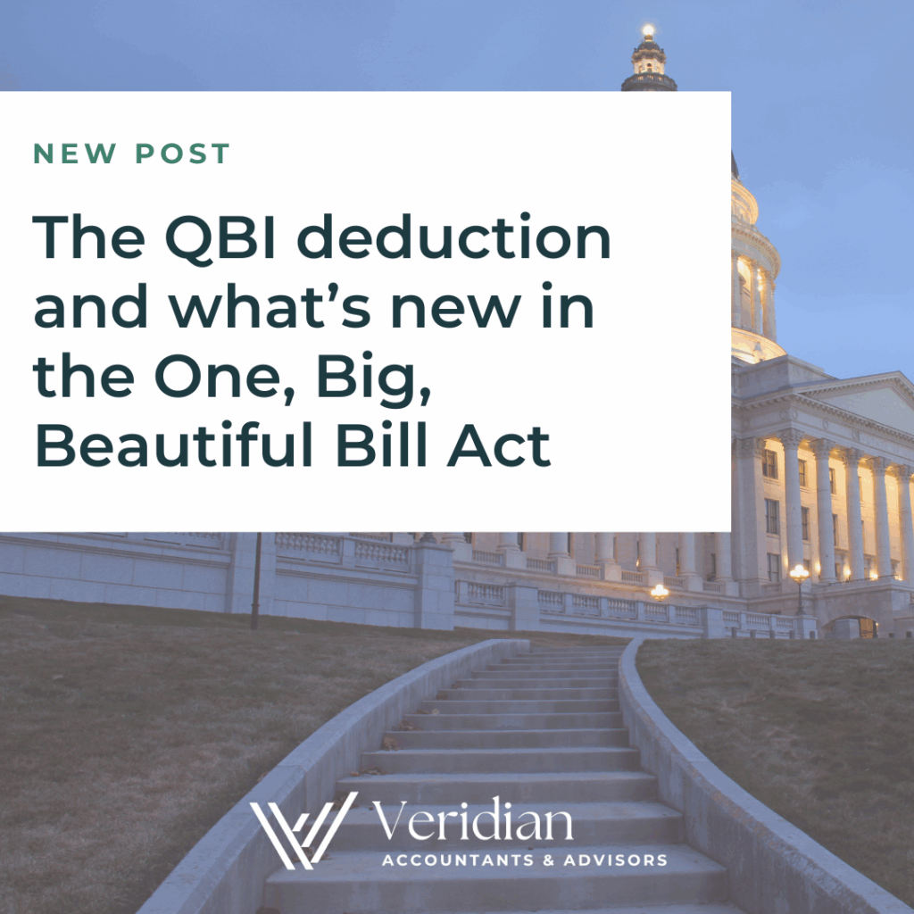The QBI deduction and what’s new in the One, Big, Beautiful Bill Act ...